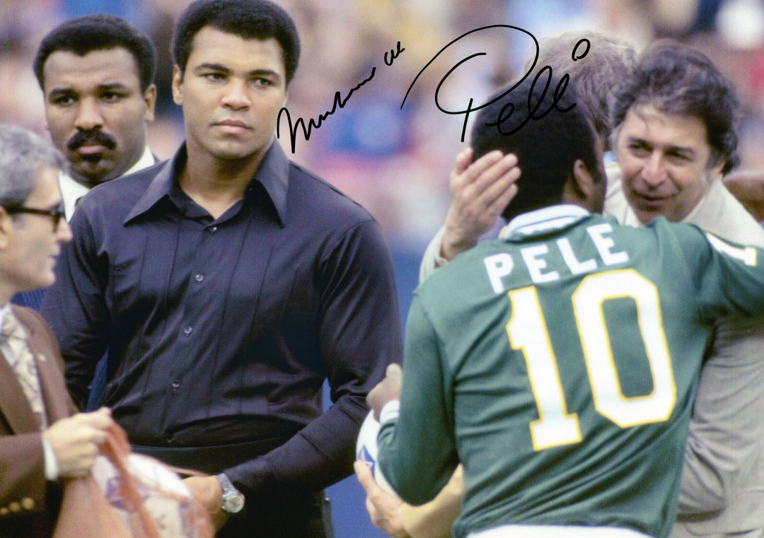 Limited Edition Muhammad Ali Pele Boxing Signed Photograph CERT PRINTED ... Limited Edition Muhammad Ali Pele Boxing Signed Photograph CERT PRINTED ...