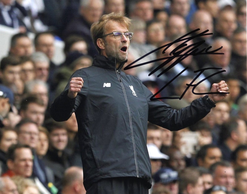 Limited Edition Jurgen Klopp Liverpool Signed Photograph CERT PRINTED ...