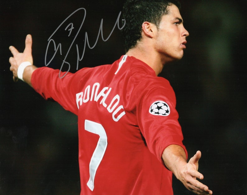 Limited Edition Cristiano Ronaldo Manchester United Signed Photograph ...