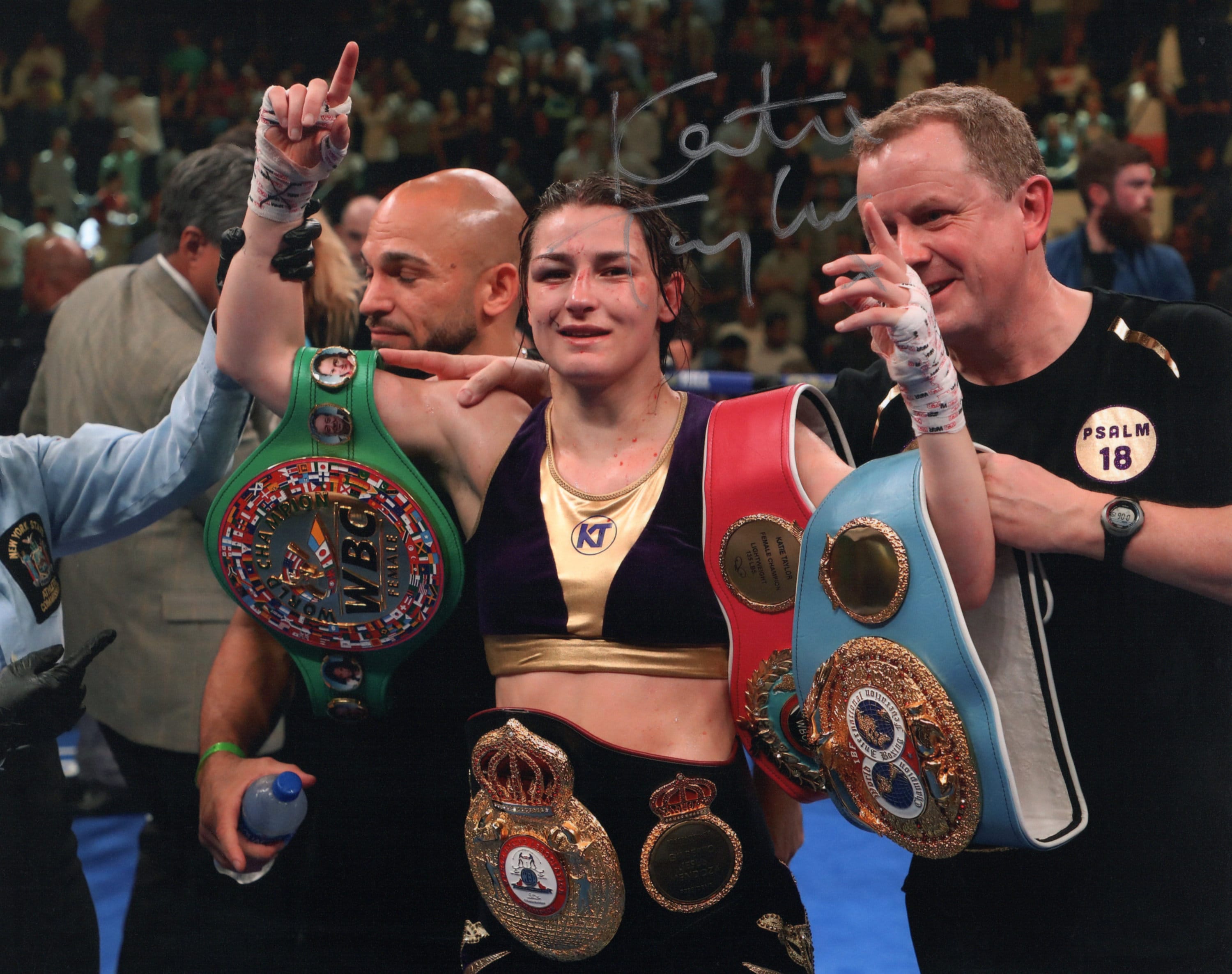Limited Edition Katie Taylor Boxing Signed Photograph CERT PRINTED ...