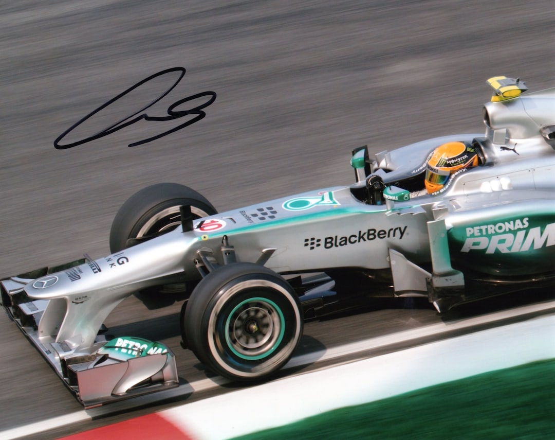 Limited Edition Lewis Hamilton F1 Signed Photograph CERT PRINTED ...