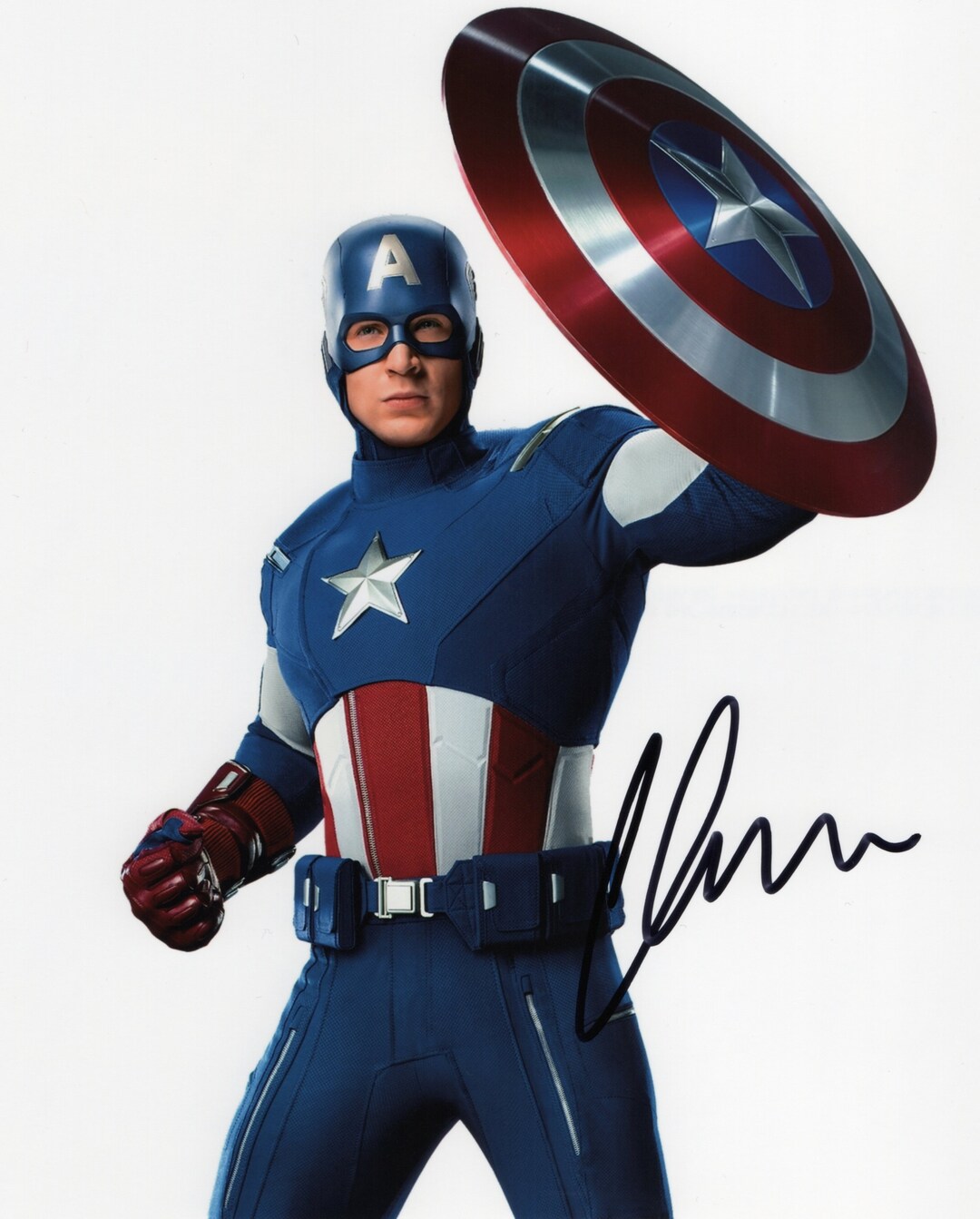 Limited Edition Chris Evans Captain America Signed Photograph CERT ...