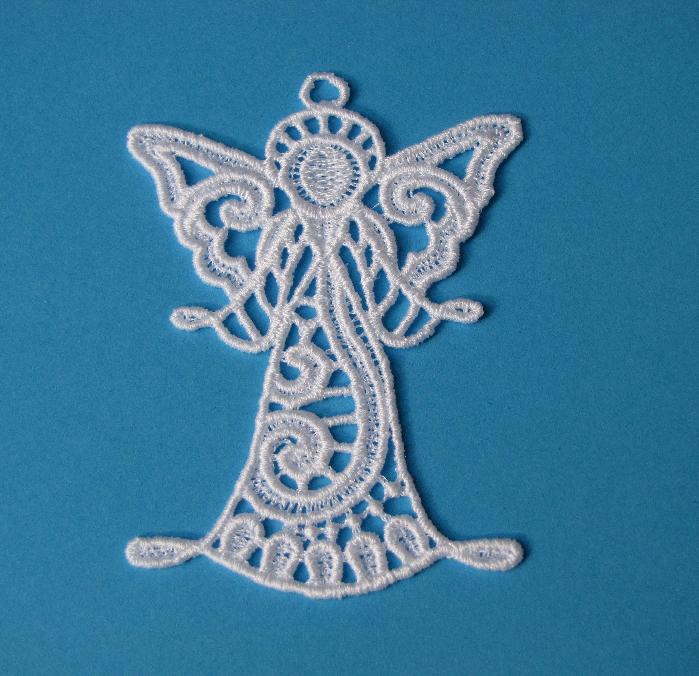 White Angel Christmas Ornaments Lace Angel Lace Ornament - Etsy Sweden