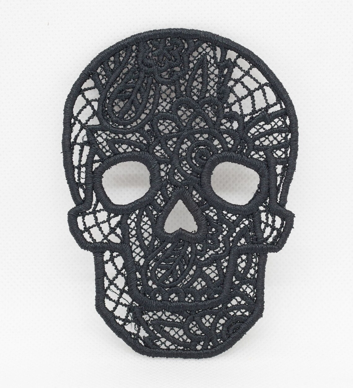 Skull Lace, Darkly Skull, Lace Applique, Halloween Decor, Halloween ...