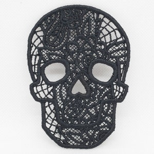 Skull Lace, Darkly Skull, Lace Applique, Halloween Decor, Halloween ...