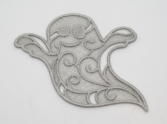 Ghost lace Flying Ghost Gliding Ghost Lace Applique | Etsy