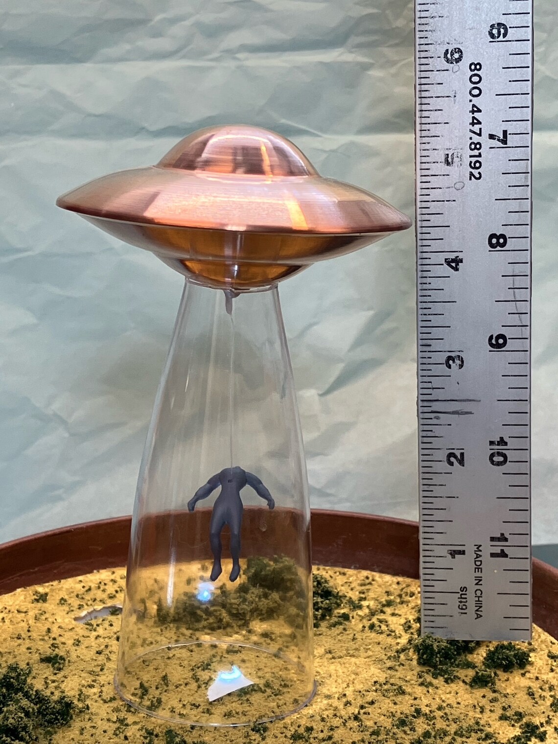 Copper UFO Alien Abduction Kit With 3 1/4 UFO - Etsy