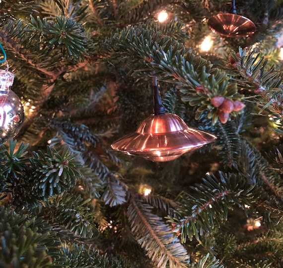 Copper UFO Tree Ornaments with magnetic hook | Etsy