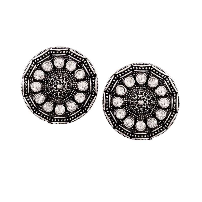 Oxidized Silver Plated Handmade Statement Party Wear White - Etsy