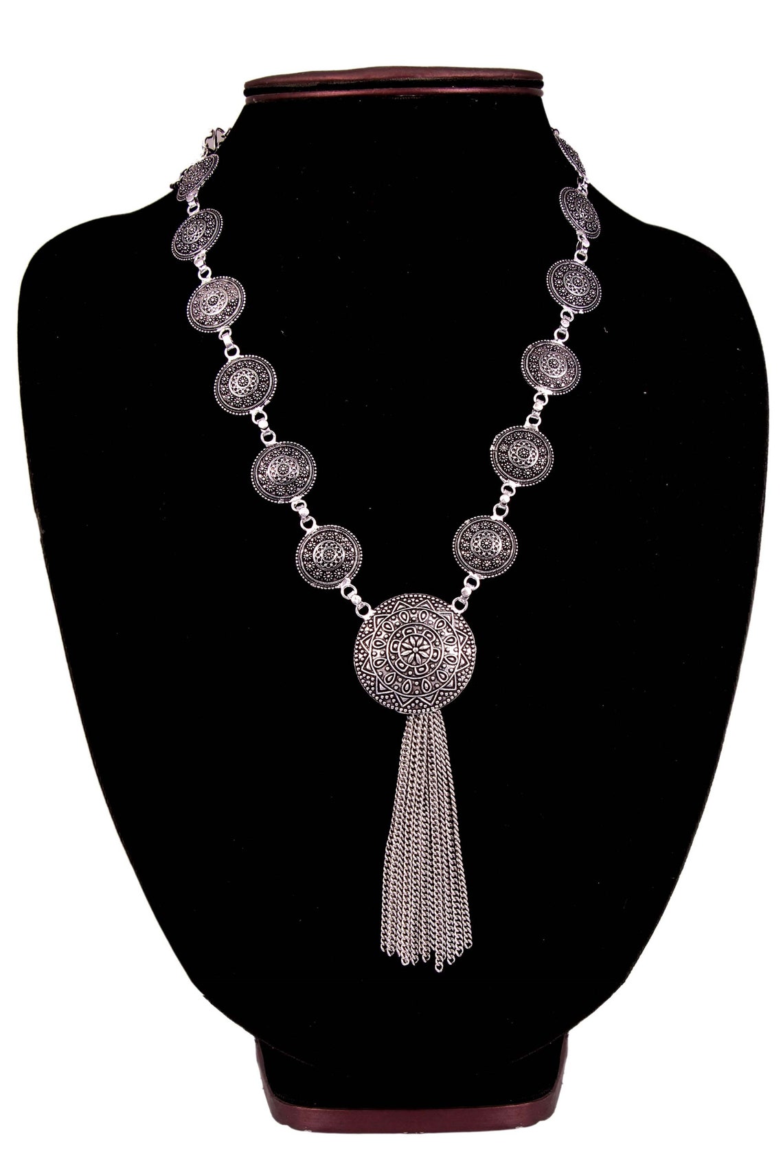 Oxidized Silver Plated Handmade Tassel Adjustable Lenght - Etsy