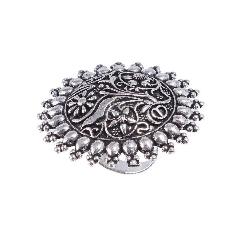 Bollywood Oxidized Silver Plated Light Weight Indian - Etsy