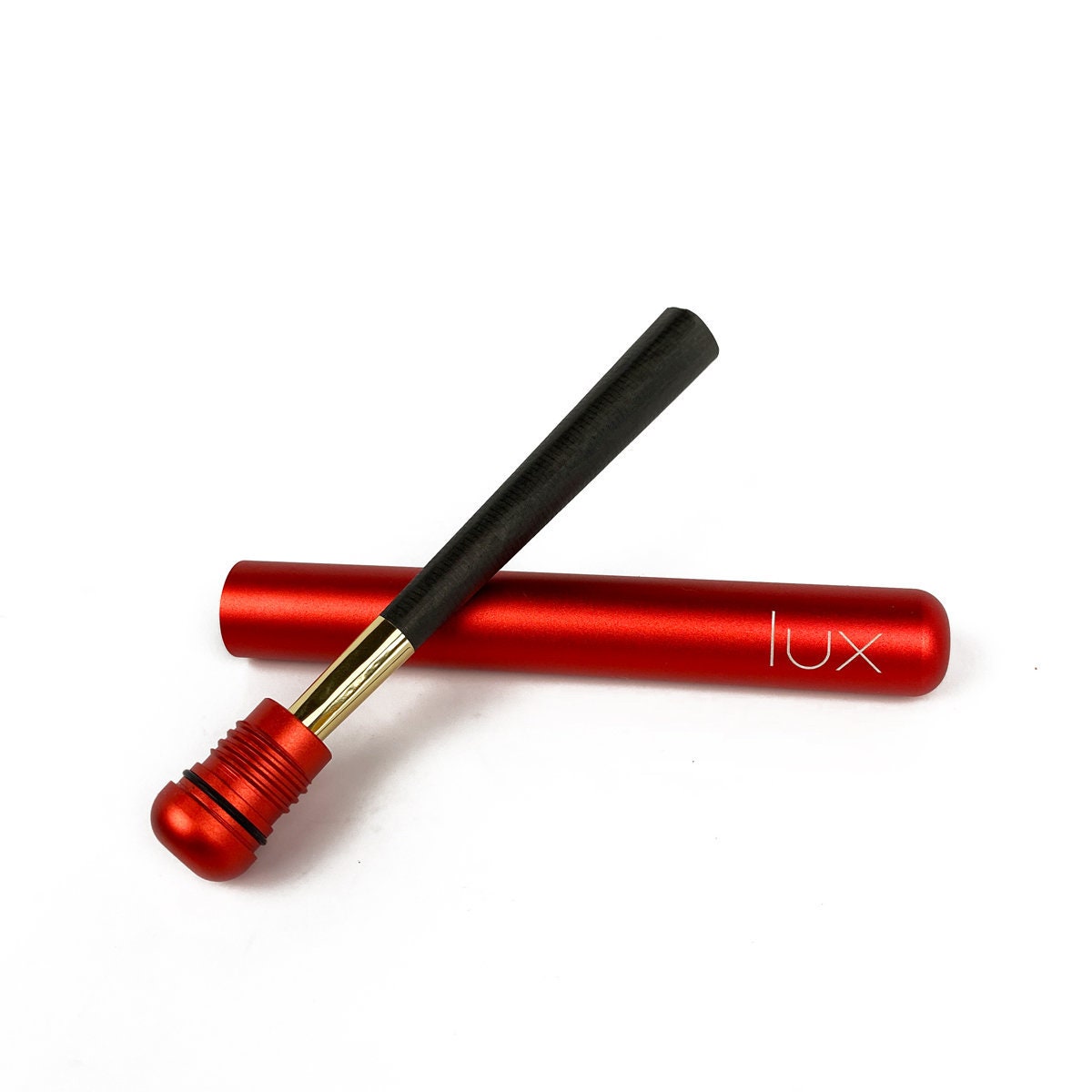 LUX Brand Pre-roll J-case Cone Storage Container | Red Aluminum Odor ...