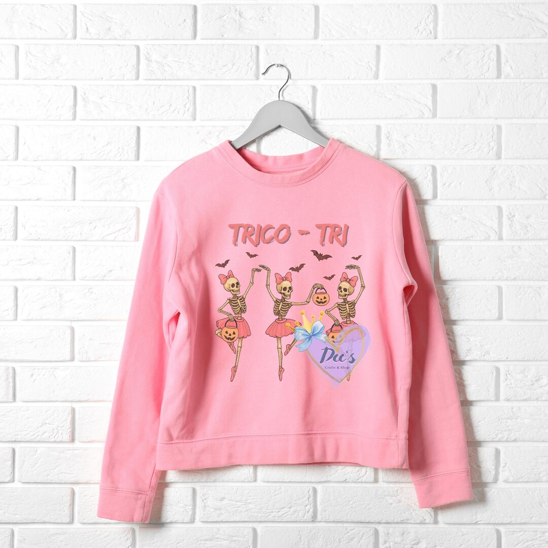 Trico Tri Dancing Skeleton Ballerinas SVG, Spanish Halloween SVG ...