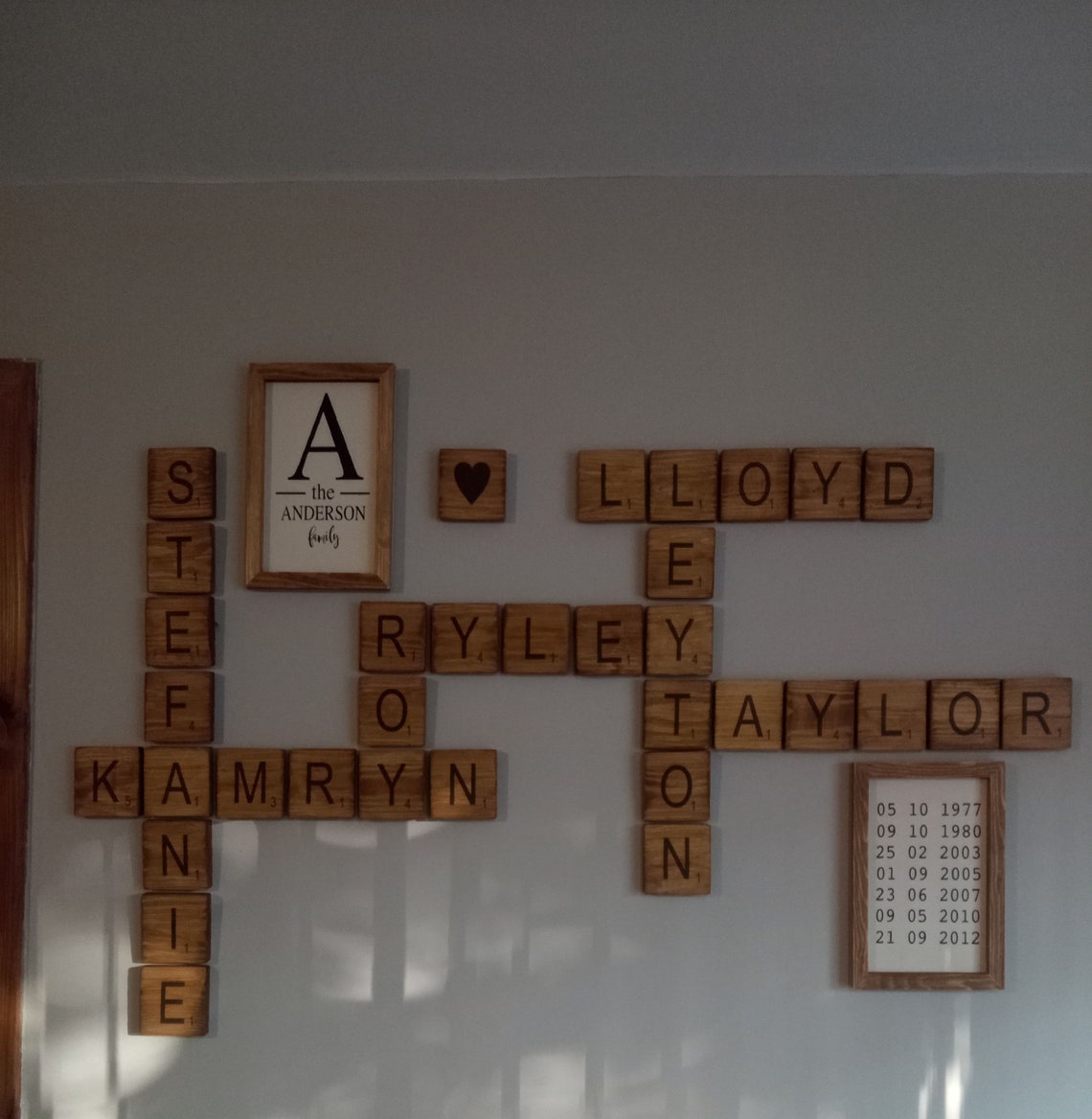 Oversized Giant Large Rustic Stained Scrabble Letters Tiles - Etsy UK