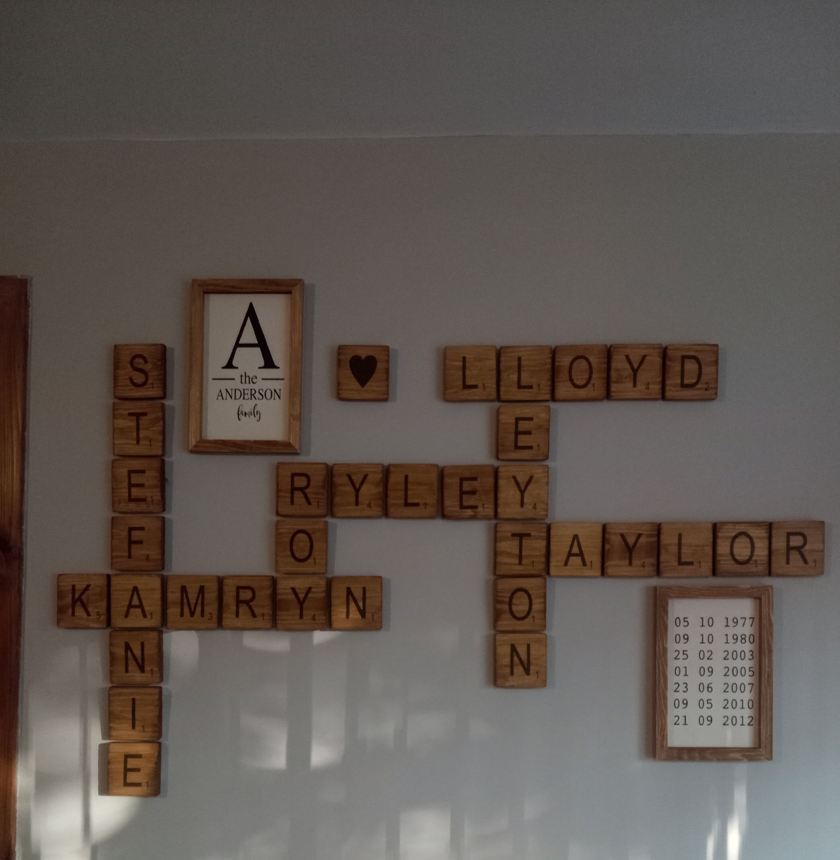 Oversized Giant Large Rustic Stained Scrabble Letters Tiles - Etsy UK