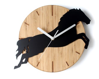 Horse clock | Etsy