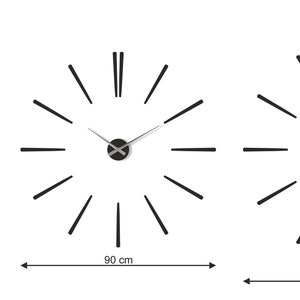 Large Modern Wall Clock White Elegance Huge Interior - Etsy