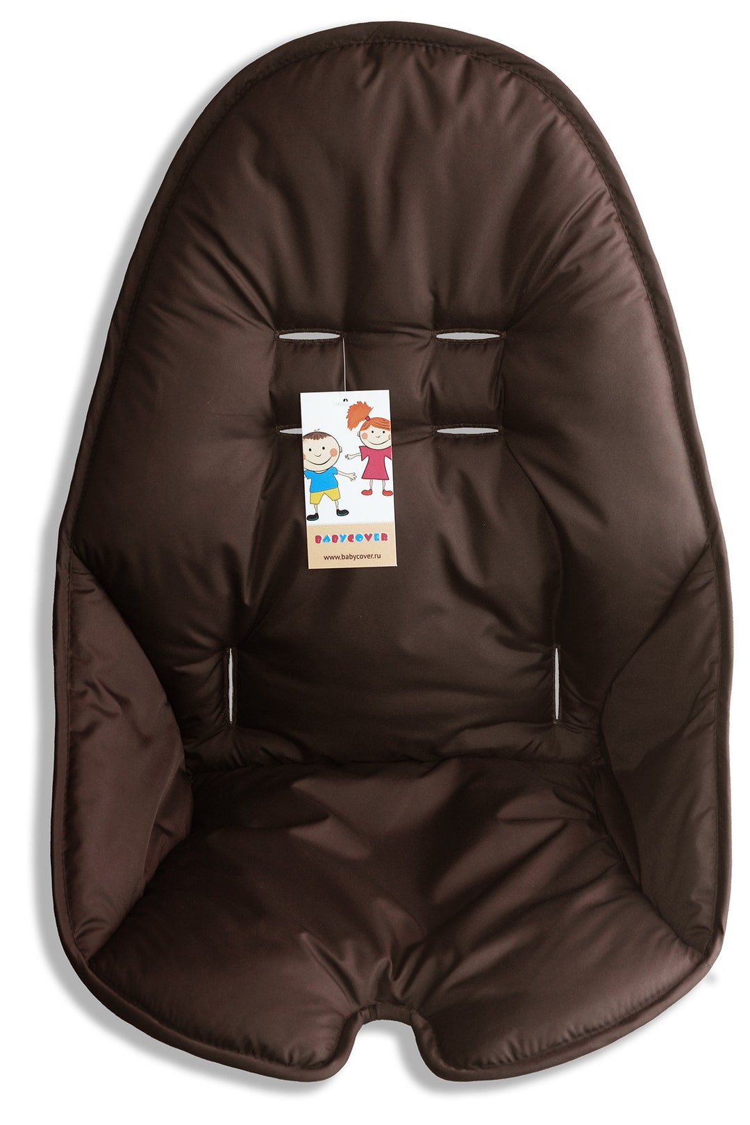 Dark Brown Bloom Fresco High Chair Cushion, Bloom Fresco High Chair ...