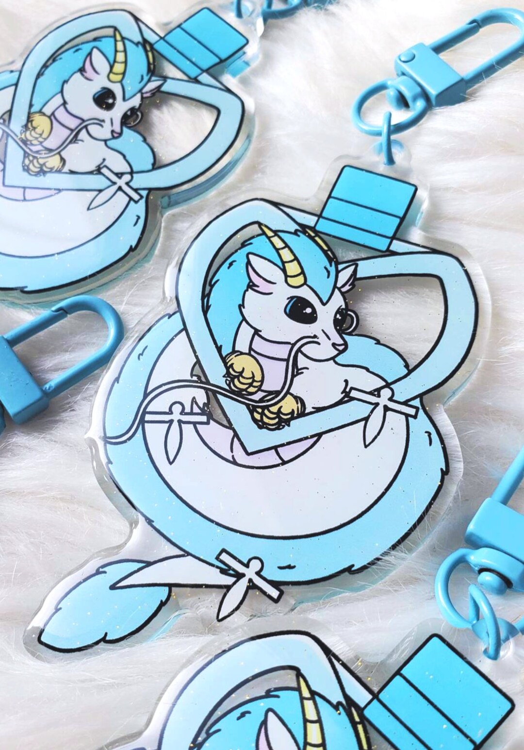 River Spirit Dragon Acrylic Keychain : Acrylic Keychain / Epoxy ...