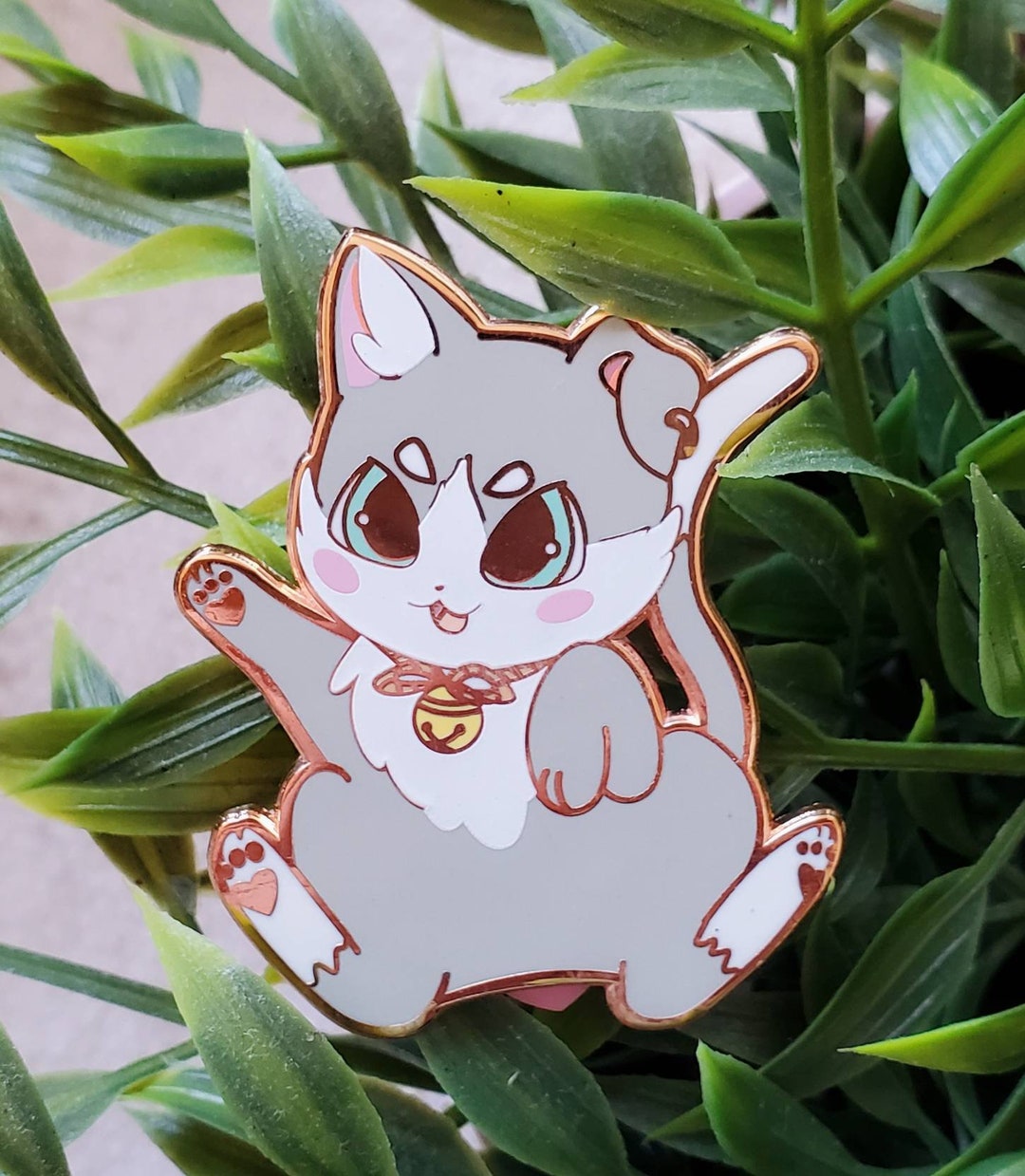Puck the Cat - Hard Enamel Pin / Cute Pin / Cat Pin / Anime Pin / Lapel ...