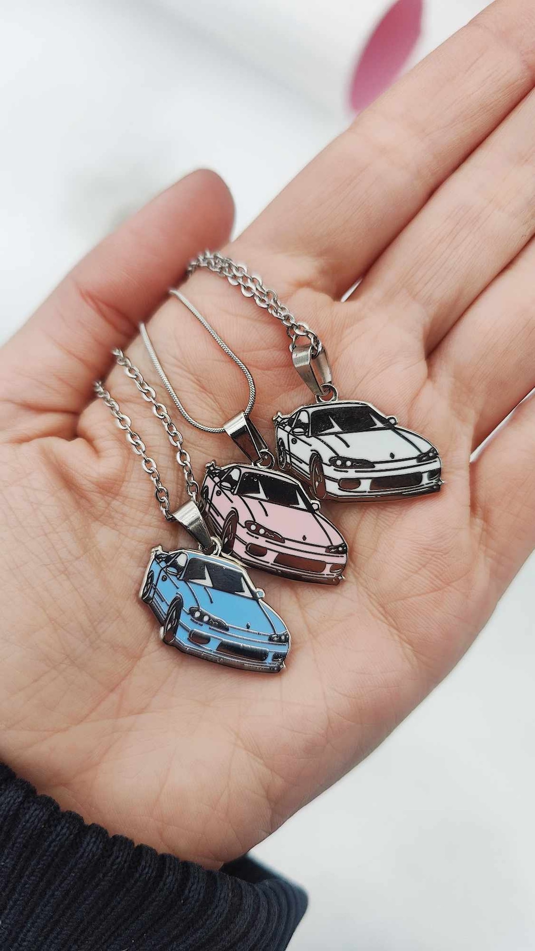 S15 Silvia Charm Necklace / Enamel Charms / Car Girl Gifts / Car ...