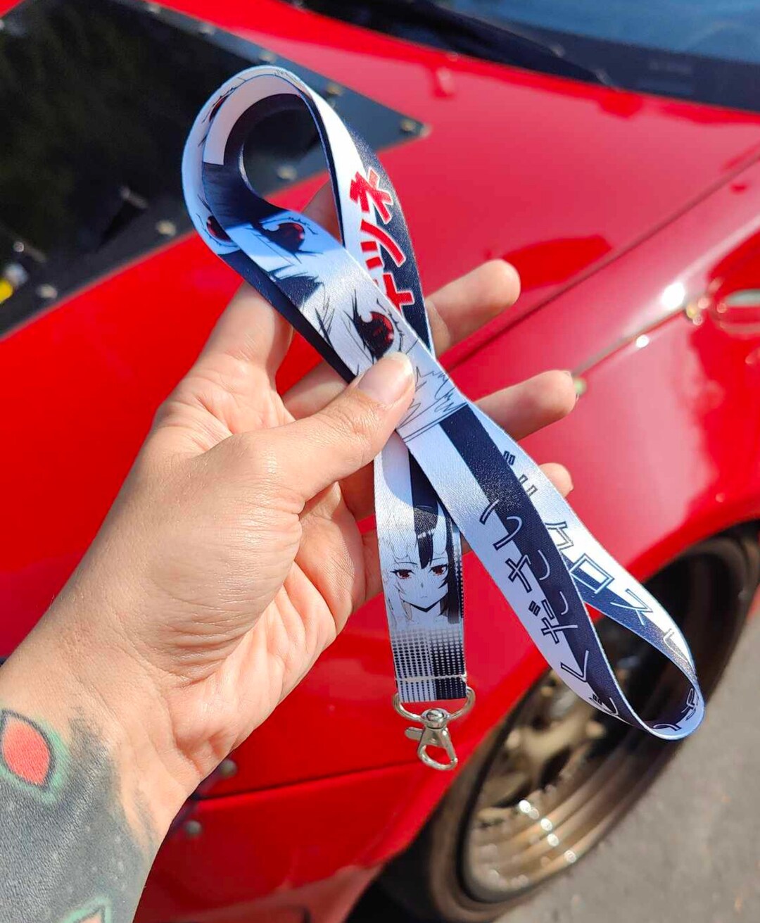 Two Faced Demon - Lanyard / Anime Lanyard / Car Accessories / Jdm / Car ...