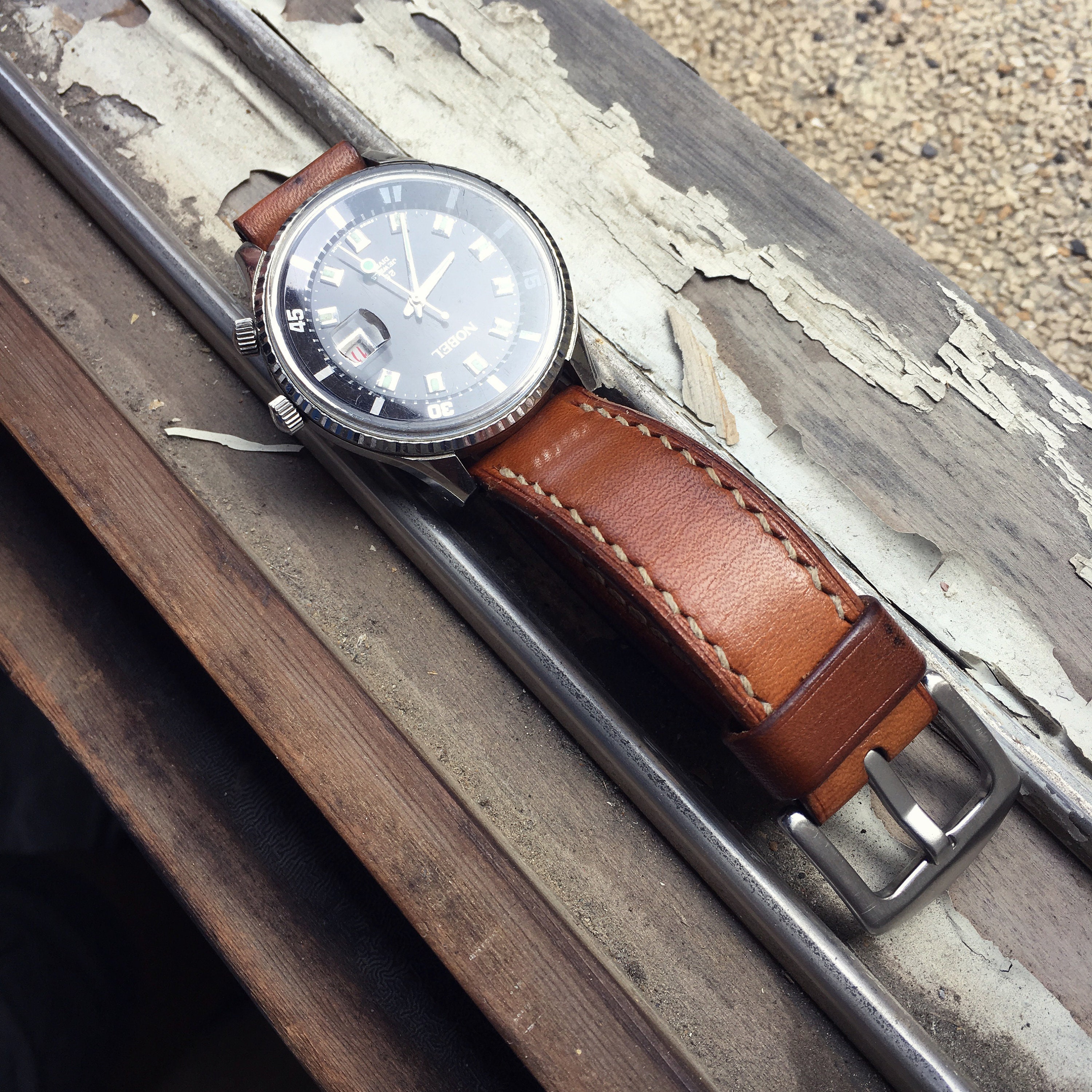 Correa de reloj de cuero 16 18 20 22 24 26 mm correas de | Etsy