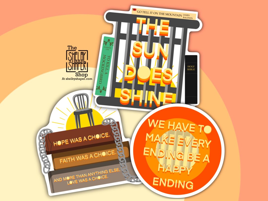 The Sun Does Shine Inspired Sticker Set - Novel - Anthony Ray Hinton ...