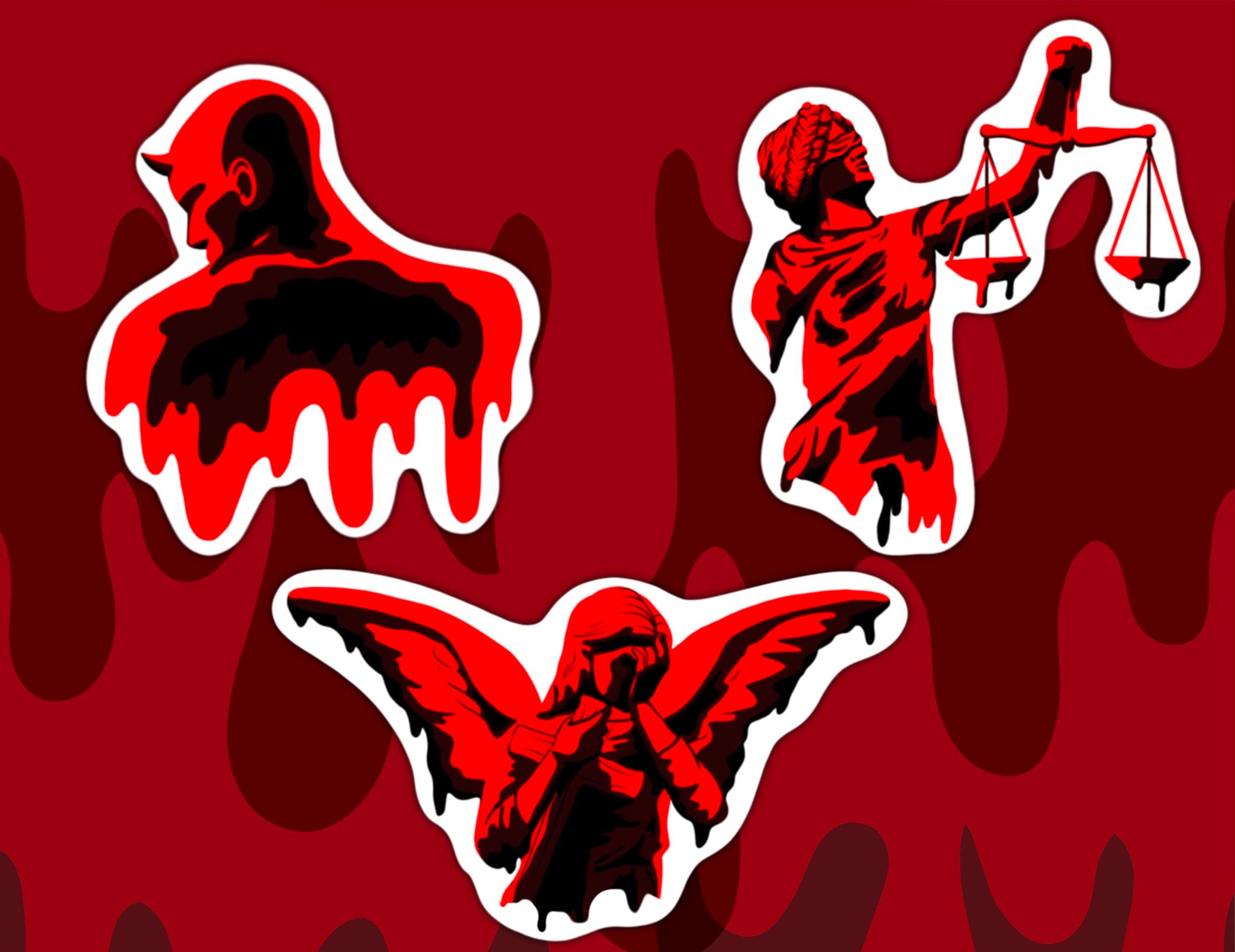 Daredevil Title Sticker Set | Etsy