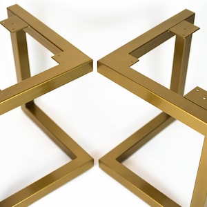 OLD Gold Color Metal Coffee Table Legs, Modern Table Base - Etsy