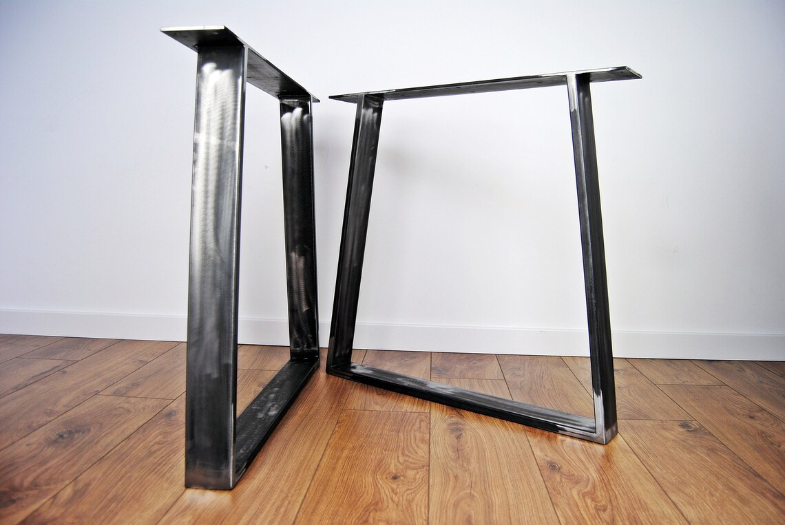 Set of Trapezoid Steel Table Base 75x72 Cm 29 WIDE X - Etsy