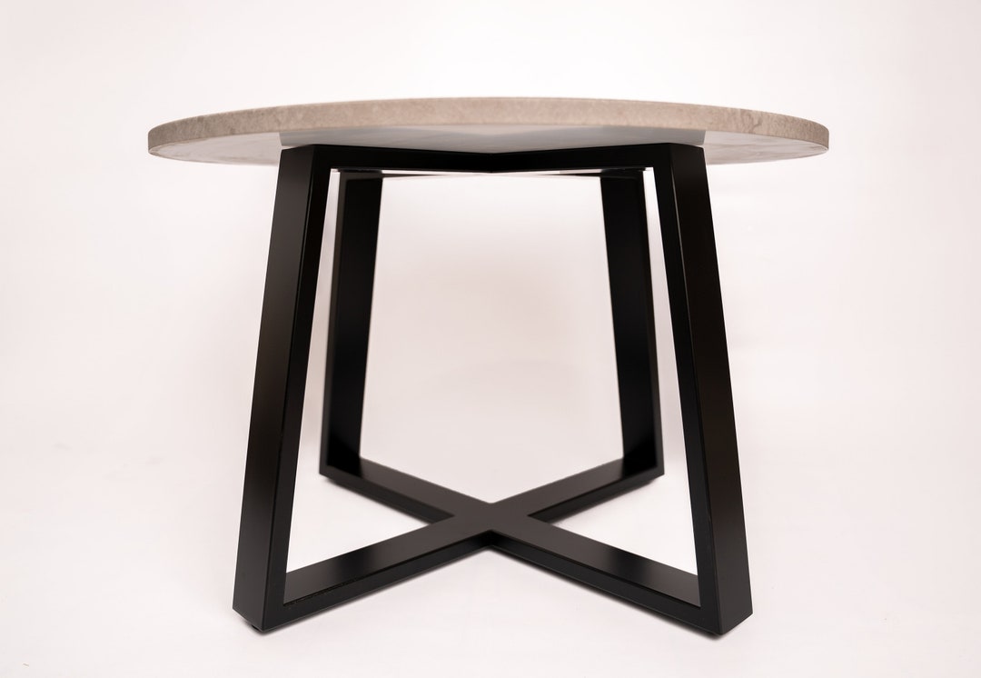 Metal Coffee Table Legs, Modern Table Base, Steel Table Legs, Round ...