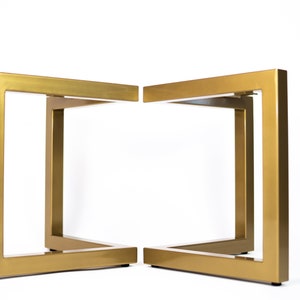 OLD Gold Color Metal Coffee Table Legs, Modern Table Base - Etsy