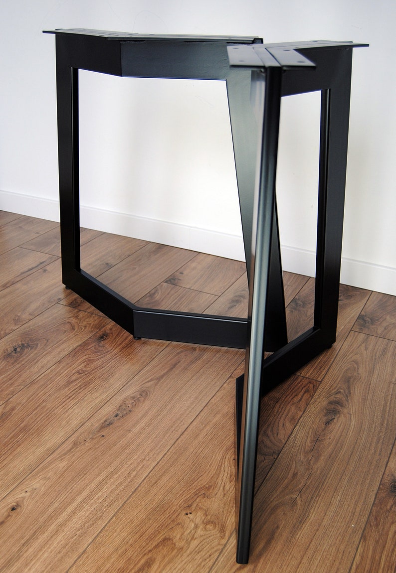 Set of Trapezoid Steel Table Base 70x72 Cm, 27, 8" WIDE X 28" HIGH ...
