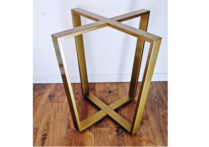 GOLD POWDER COATED Metal Table Legs Modern Table Base Steel - Etsy