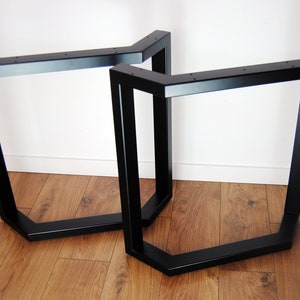 STRONG Steel Table Legs 70x72 Cm, 27,55" WIDE X 28" HIGH Powder Coated ...