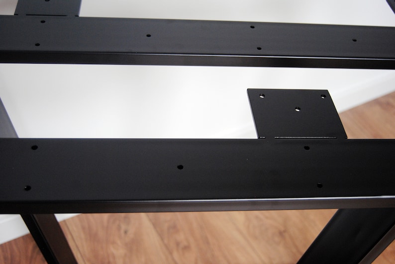 Set of Trapezoid Steel Table Base 75x72 Cm, 30" WIDE X 28" HIGH Powder ...