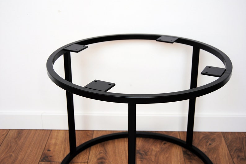 Round coffee steel table base table legs metal table legs | Etsy