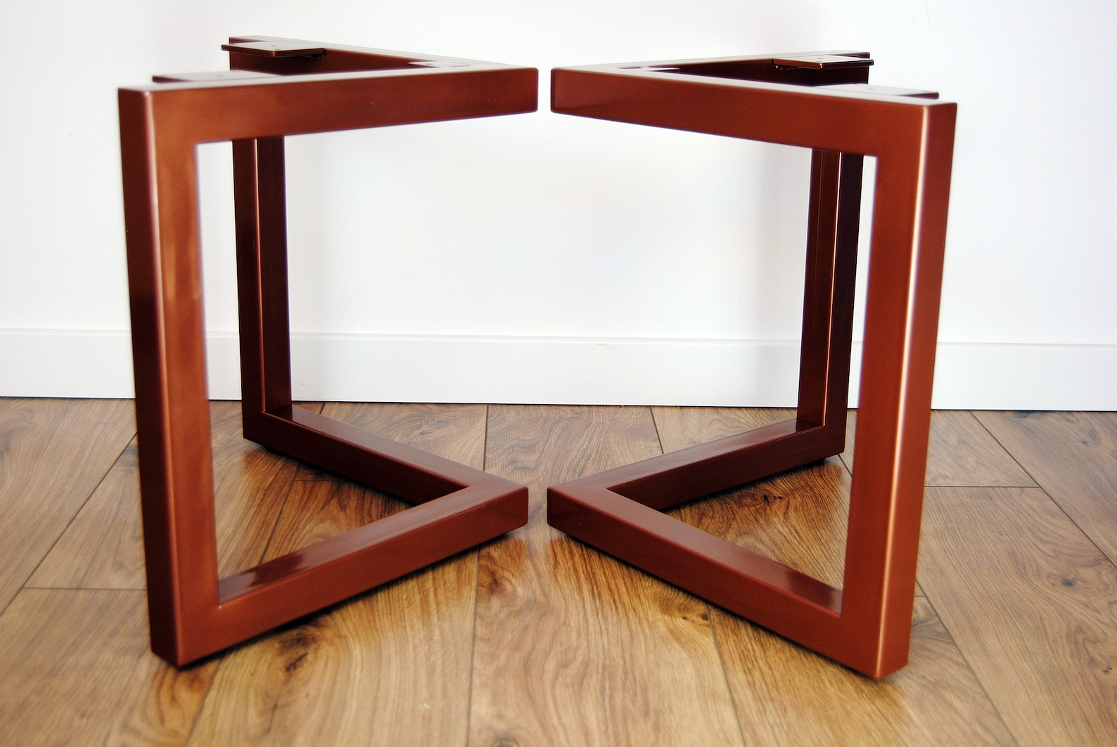 COPPER Metal Coffee Table Legs Modern Table Base Steel - Etsy