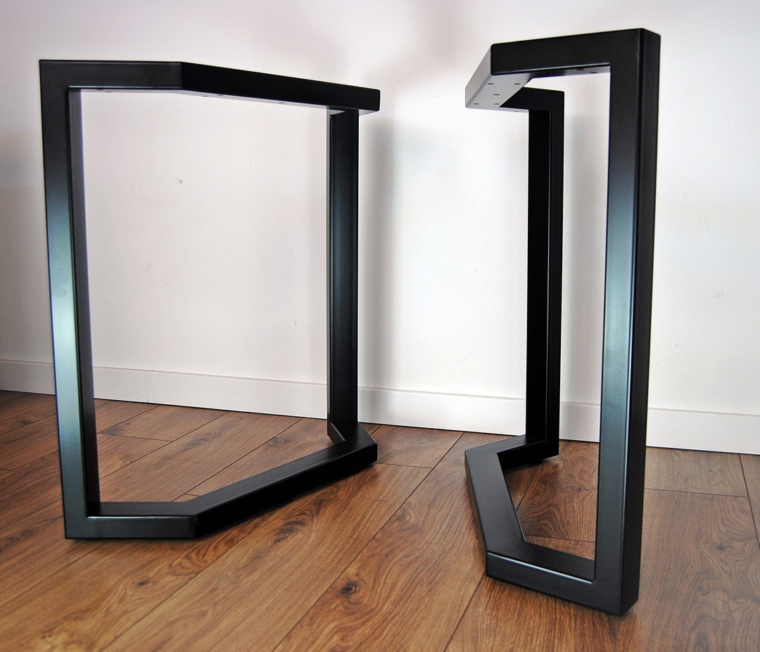 STRONG Steel Table Legs 70x72 Cm, 27,55" WIDE X 28" HIGH Powder Coated ...