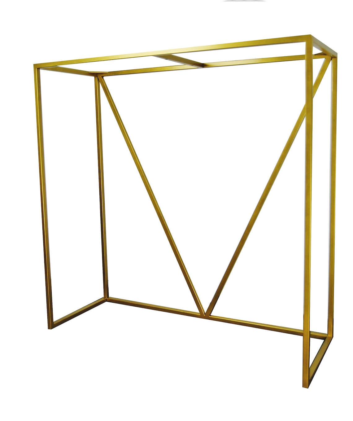 GOLD Metal Console Base, Console Legs, Steel Console, Gold Table Base ...