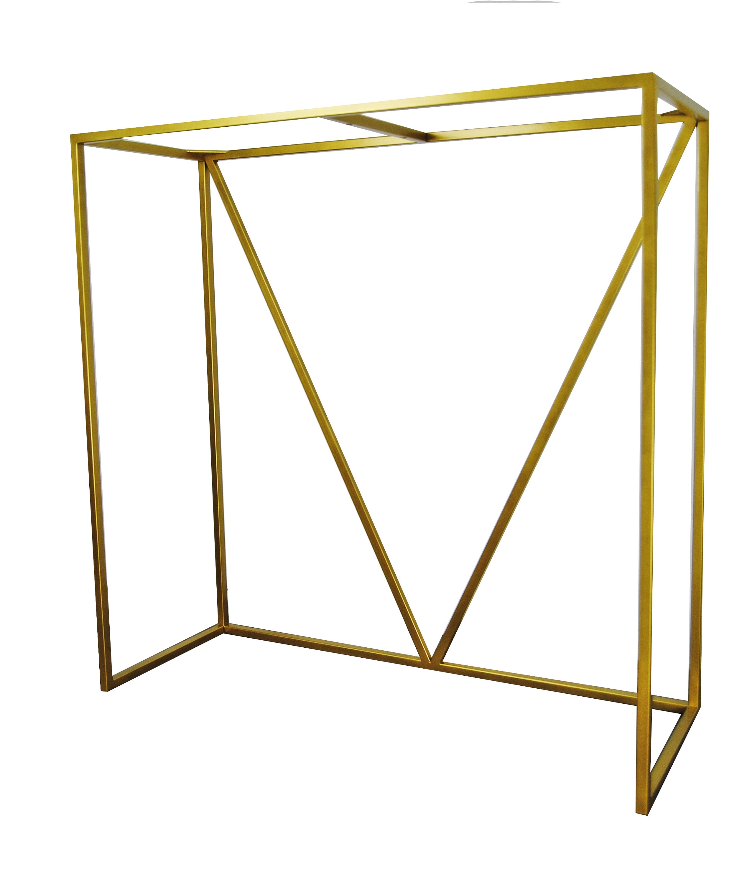 GOLD Metal Console Base, Console Legs, Steel Console, Gold Table Base ...