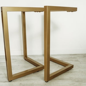 OLD Gold Color Metal Dining Table Legs, Modern Table Base - Etsy