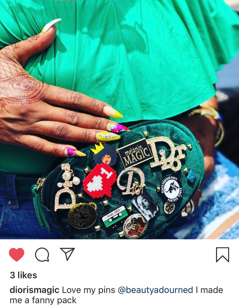 Melanin Magic black Girl Magic Enamel Pin/ Black History/ | Etsy