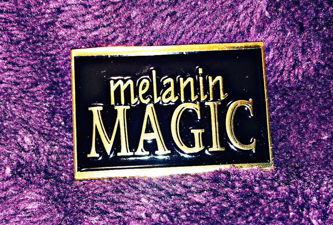 Melanin Magic Enamel Pin: Black Girl Magic - Etsy