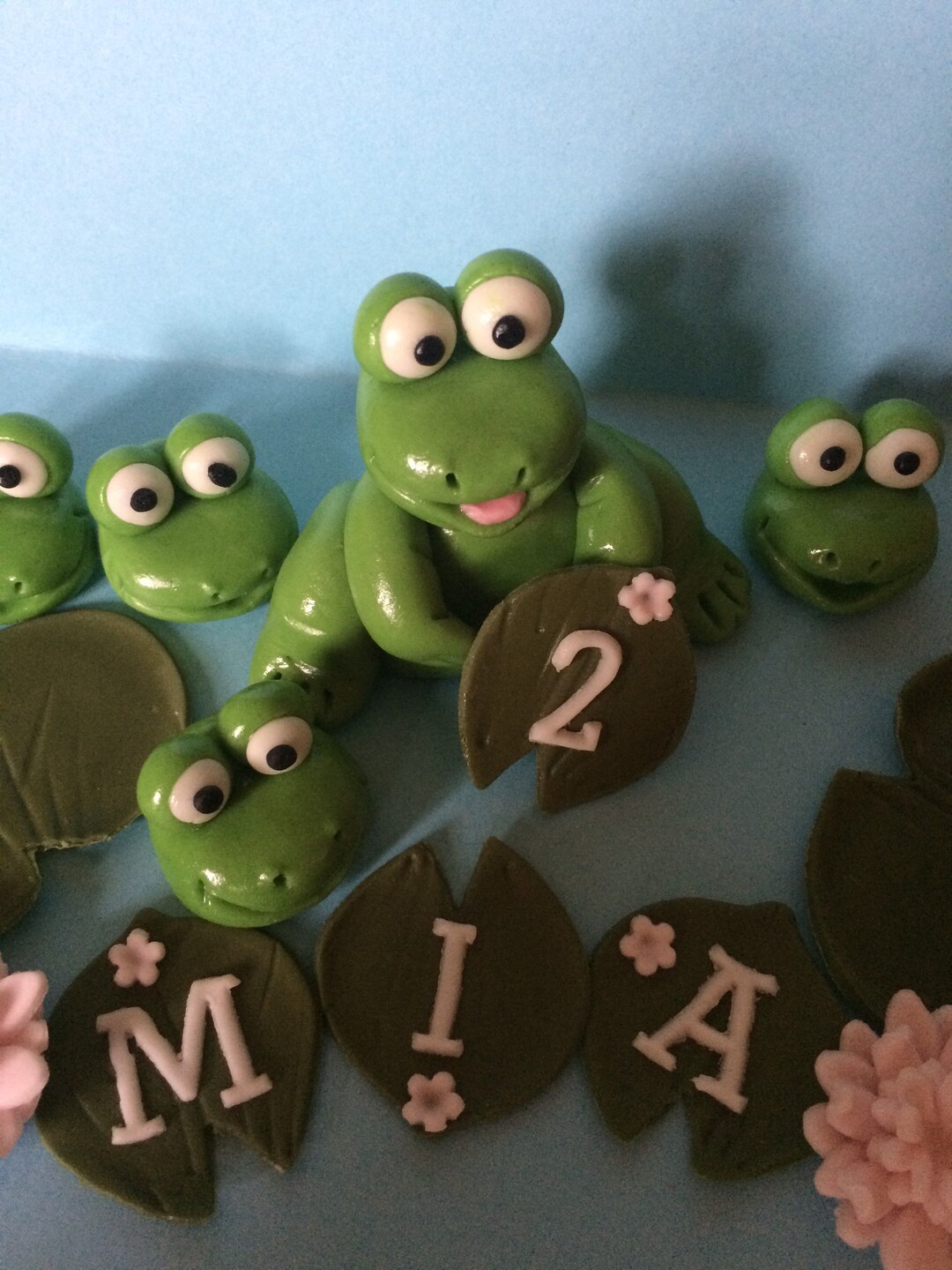 Edible Frog Cake Toppers With Custom Name and Age - Etsy