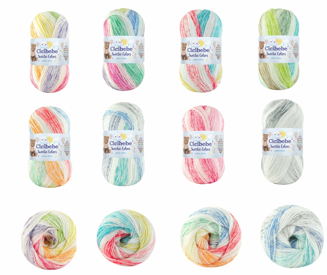 Cicibebe Sweetie Color Double Knitting Baby Yarn 100g-anti Pilling ...