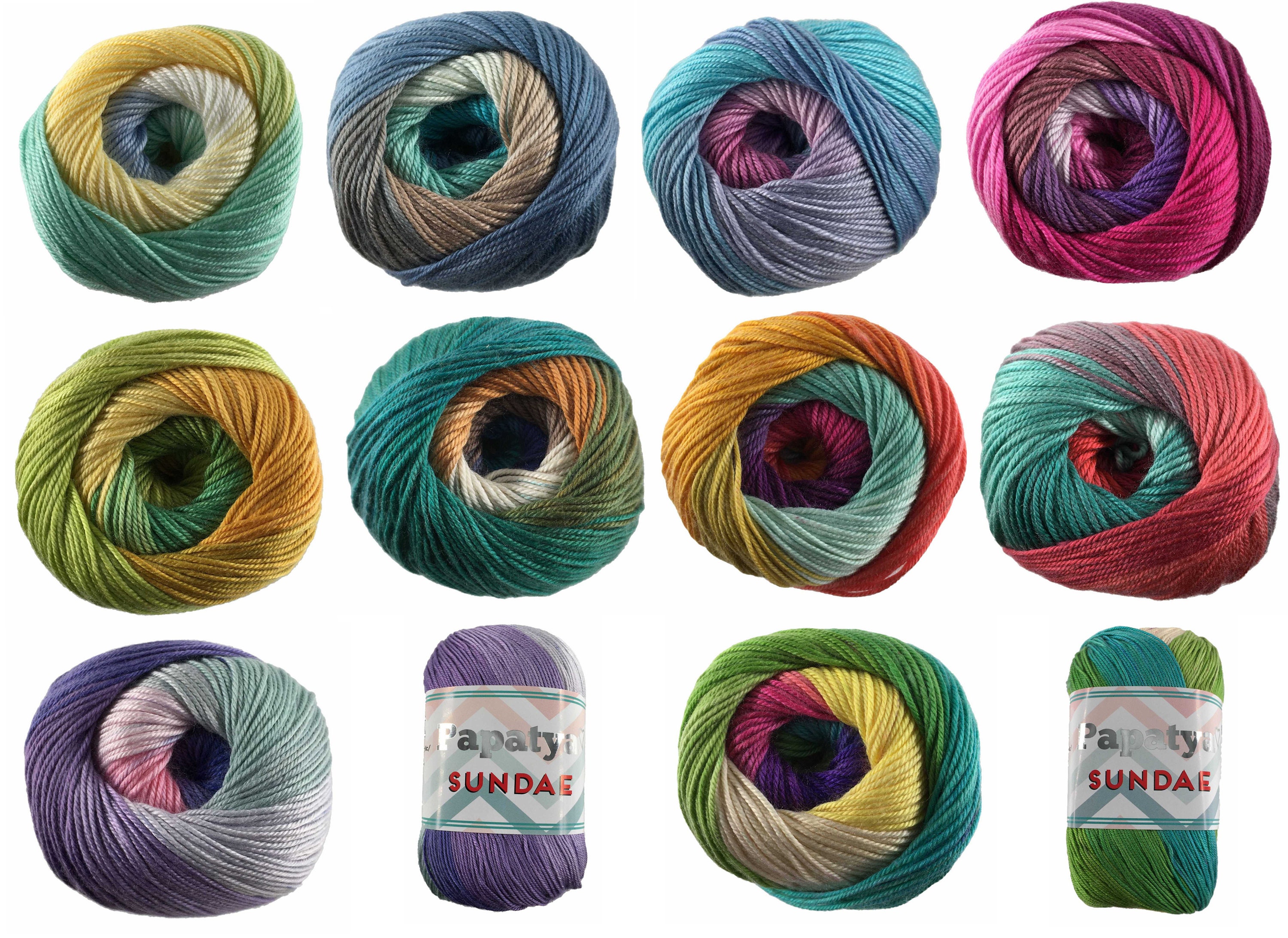Papatya Sundae 100% Microfiber Acrylic 100g 4 Ply Weight - Etsy UK