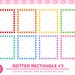 100 Colors Clip Art: Dotted Rectangle #3, Digital Frame, Frame ...