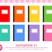 100 Colors Clip Art: Notebook, Notebook Clipart, Notebook SVG, School ...